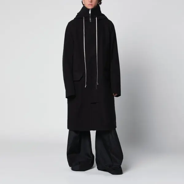 Rick Owens Long Megaparka In Cotton