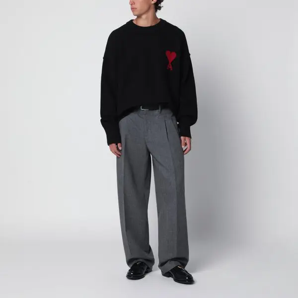 AMI Paris Virgin Wool De Coeur Sweater