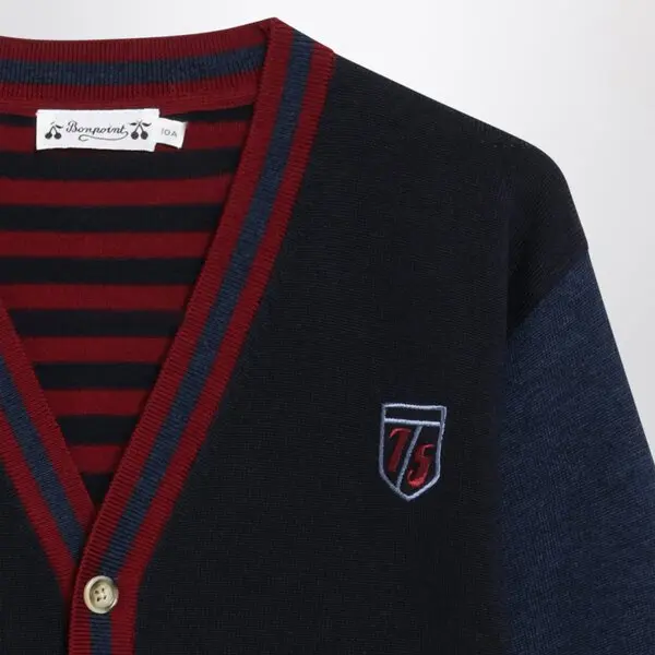 Bonpoint Wool Cardigan With Appliqu