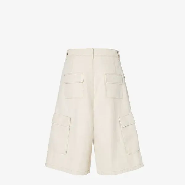 Fendi Selleria Wide-leg Bermuda Shorts