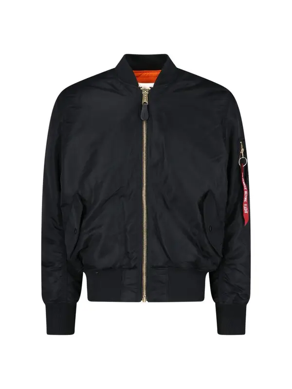 Alpha Industries Quilted Bomber Jacket With Nylon Lining