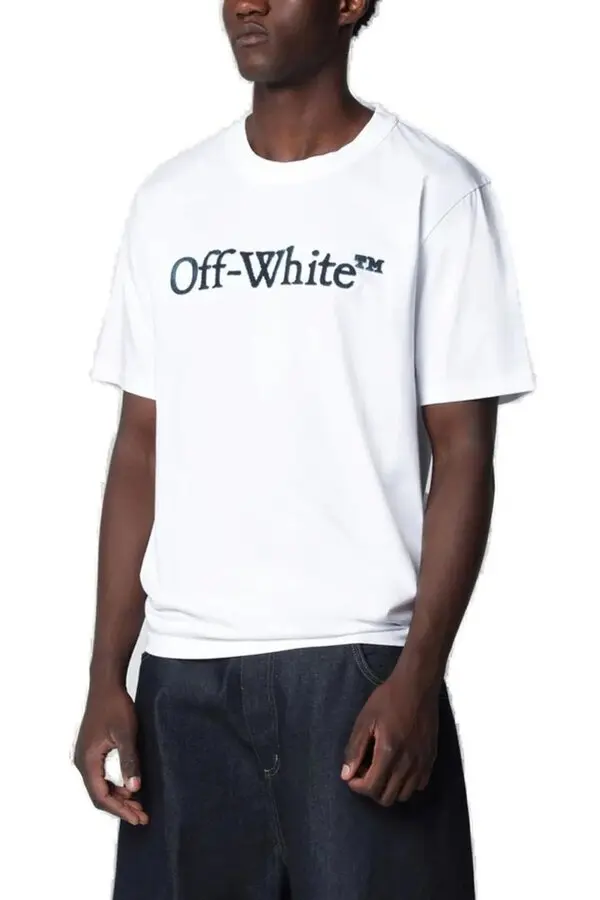 Off-White Bookish Big Regular Short Sleeve T-shirt For