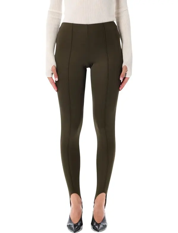THE FRANKIE SHOP High-waisted Stirrup Trousers - Verde