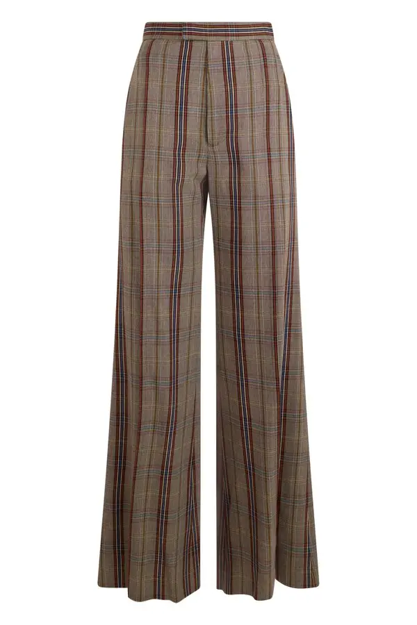 VIVIENNE WESTWOOD Check Palazzo Pants - Multicolor