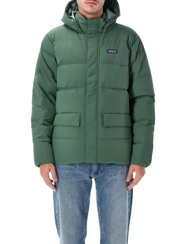 Patagonia Down Hooded Puffer Jacket - Verde