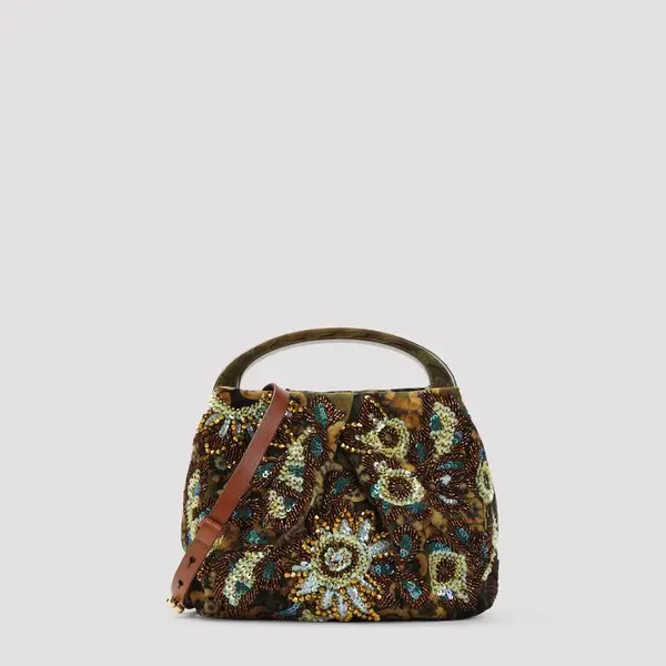 Dries Van Noten Mini Handbag With Cotton Blend, W: 20cm H: 17cm D: 8cm