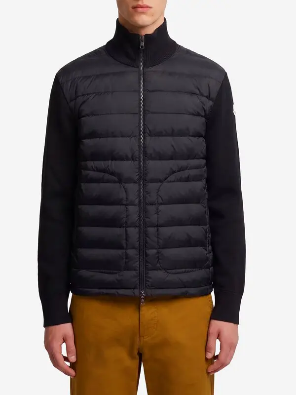 Moncler Hybrid Zip-front Puffer Cardigan