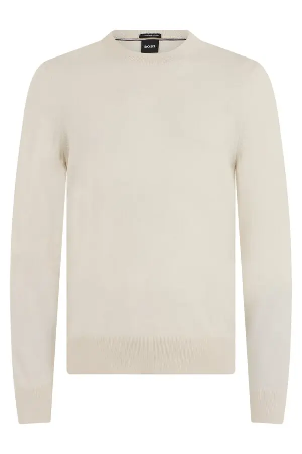 BOSS Classic Virgin Wool Long-sleeve Sweater For