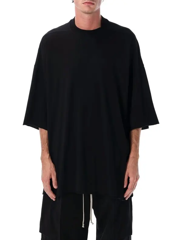Rick Owens Tommy T Jumbo Oversized Below-hip Cotton T-shirt - Nero