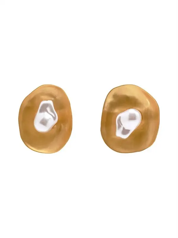 Cult Gaia Brass Plated Mini Earrings