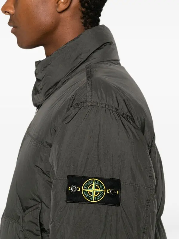 Stone Island Nylon Short Down Jacket - Grey