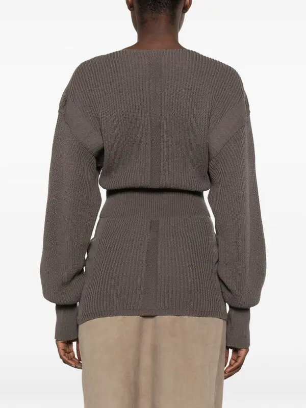 Rick Owens Wool V-neck Sweater