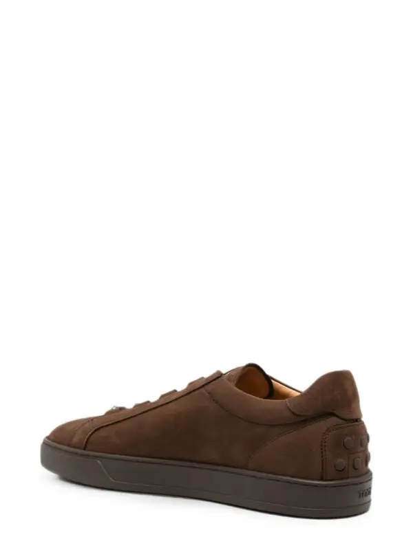 TOD'S Nabuk Leather Lace-up Sneakers - Brown