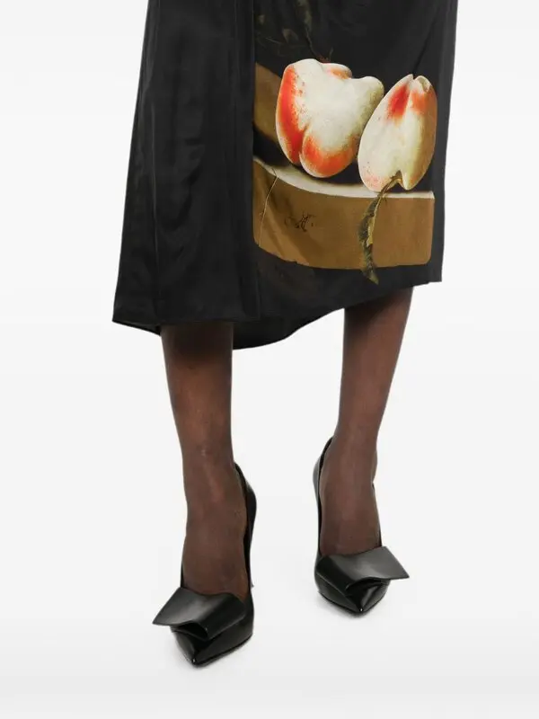 Dries Van Noten Suma Printed Long Skirt