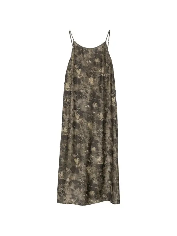 UMA WANG Anaya Printed Midi Dress - Green