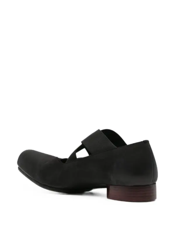 UMA WANG Leather Ballet Flats - Black