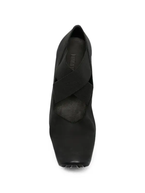 UMA WANG Leather Ballet Flats - Black