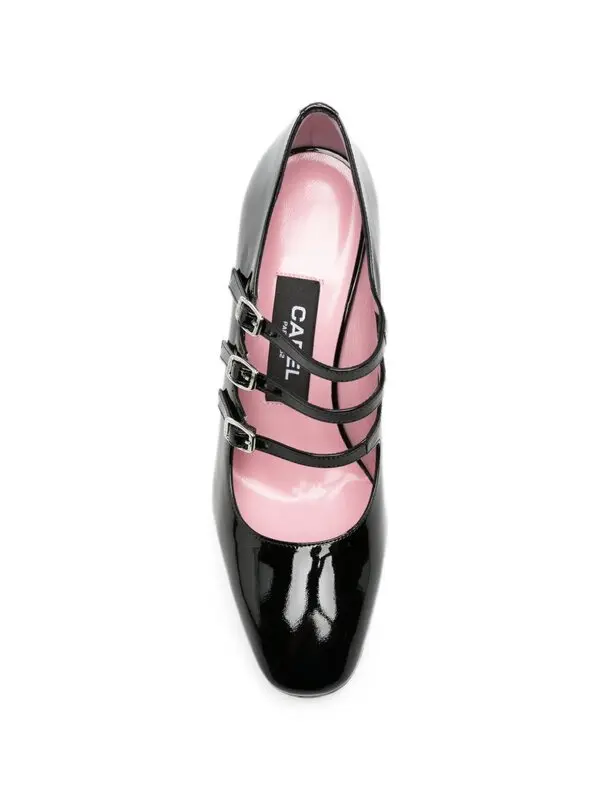CAREL Keel Patent Leather Pumps - Black