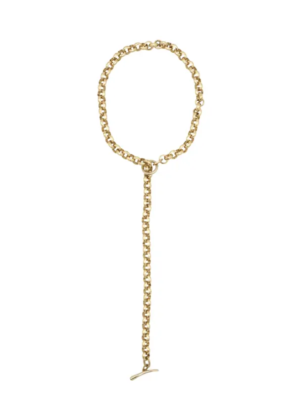 SITA NEVADO Kae Necklace Brass Chain With Convertible Lariat Style - Gold