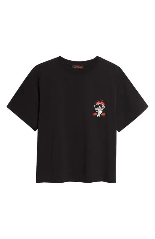 LU'U DAN Blacklisted Boxy Graphic T-shirt