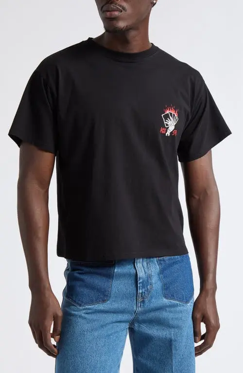 LU'U DAN Blacklisted Boxy Graphic T-shirt