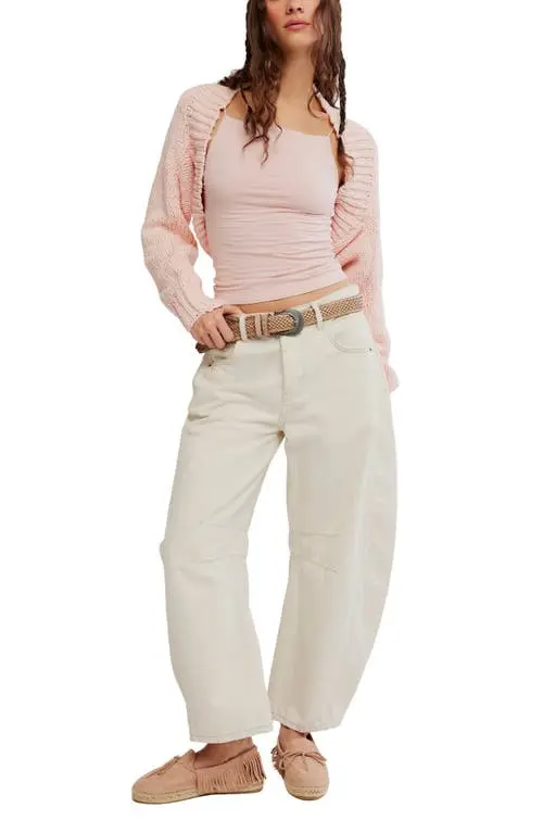 Free People Opal Shrug - Silver Peony