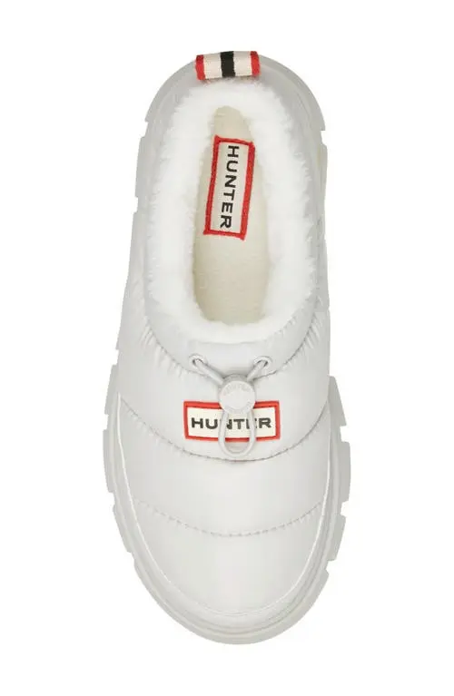 Hunter Madi Platform Puffer Slipper - Grey