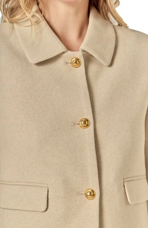 English Factory Cropped Wool Blend Jacket
