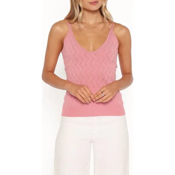 PETAL & PUP Vesta Pointelle Knit Tank