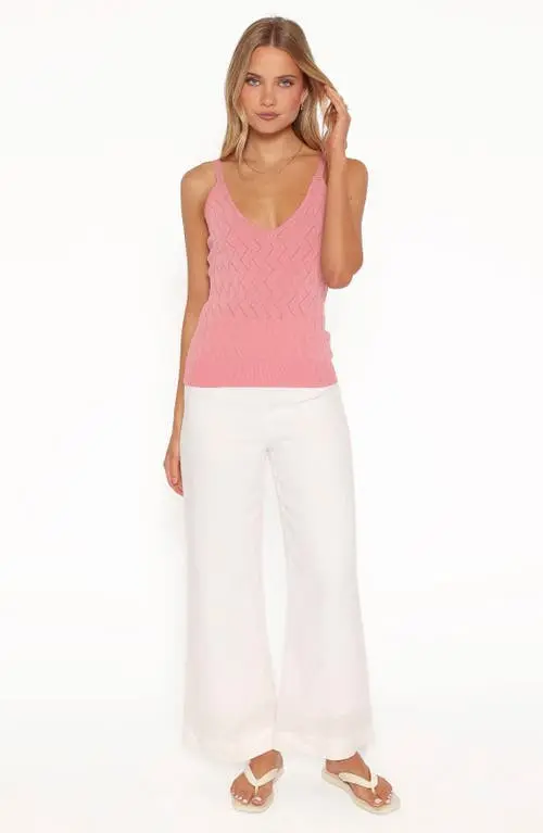 PETAL & PUP Vesta Pointelle Knit Tank