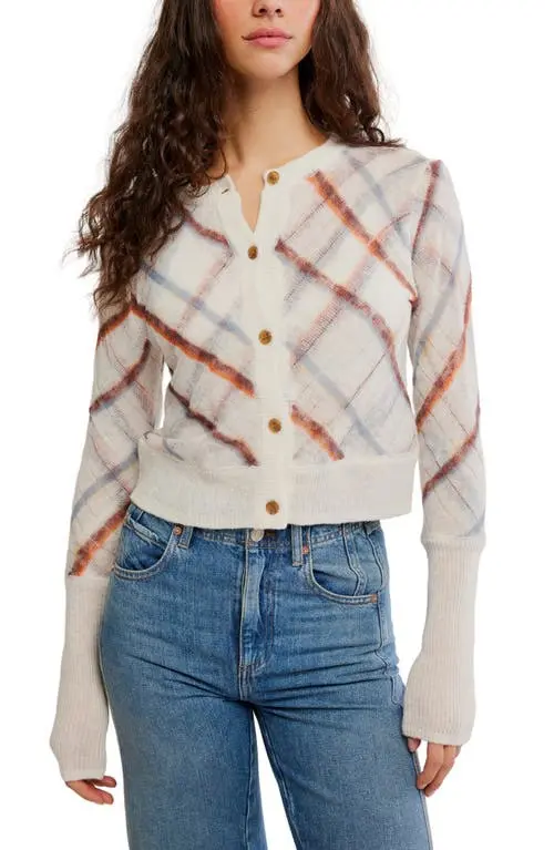 Free People Highland Mist Cropped Cardigan