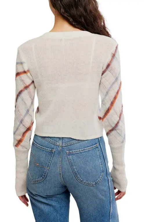 Free People Highland Mist Cropped Cardigan