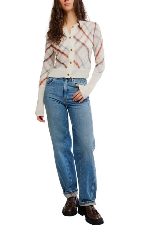 Free People Highland Mist Cropped Cardigan
