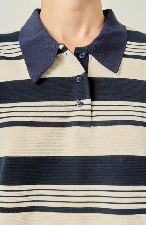English Factory Striped Polo Minidress
