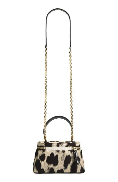 Givenchy Mini Antigona Leopard Jacquard Vanity Case Handbag