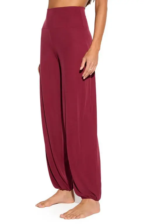 Spiritual Gangster Karma High Waist Jogger Pants - Mahogany