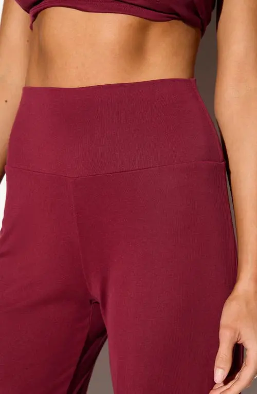 Spiritual Gangster Karma High Waist Jogger Pants - Mahogany