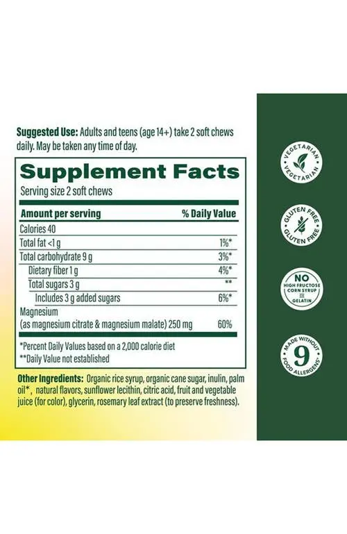 MEGAFOOD Relax & Calm Magnesium Complex With Magnesium Citrate & Malate, Doctor Formulated, Vegetarian