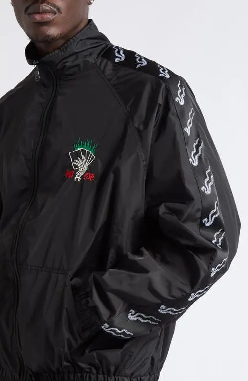 LU'U DAN Side Tape Embroidered Windbreaker