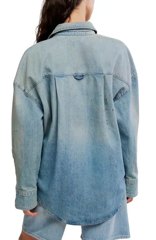 Free People Rally Cocoon Cotton Shirt