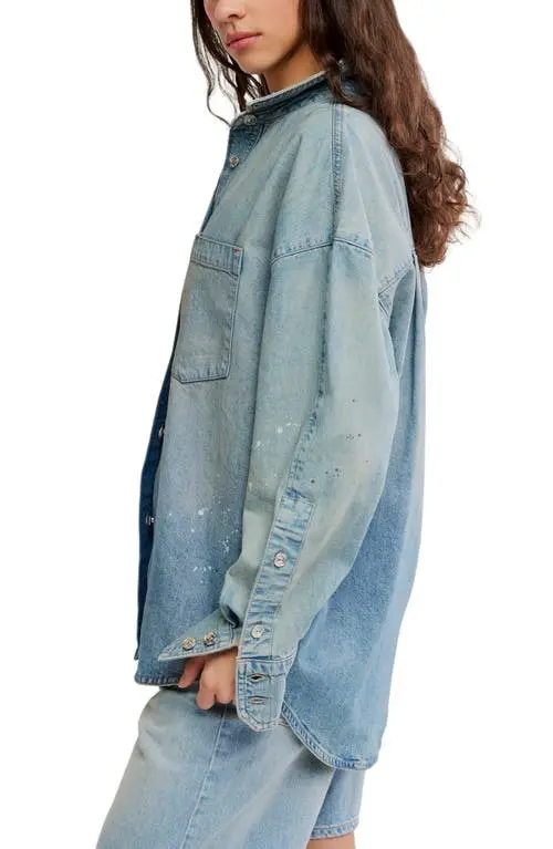 Free People Rally Cocoon Cotton Shirt