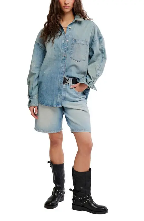 Free People Rally Cocoon Cotton Shirt