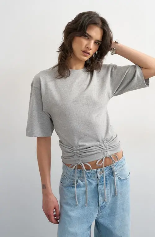 Topshop Drawcord Detail Crop Top