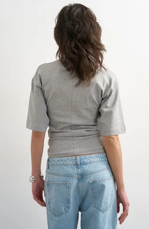 Topshop Drawcord Detail Crop Top