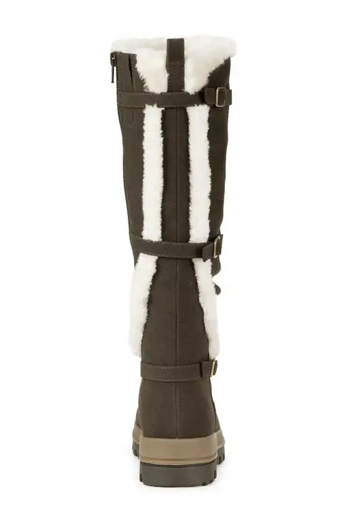 BARETRAPS Navia Faux Fur Lined Tall Boot With Buckle Detail