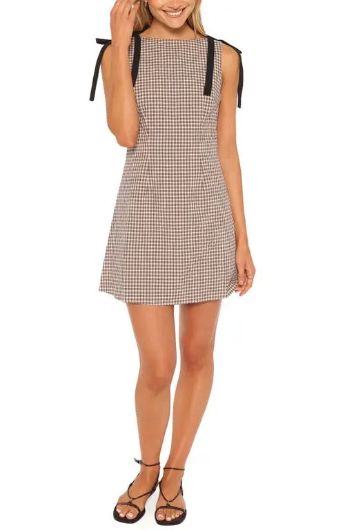 PETAL & PUP Lyric Minidress With Tie Straps