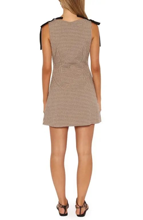 PETAL & PUP Lyric Minidress With Tie Straps