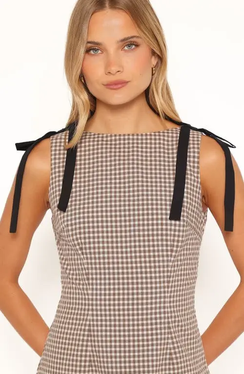 PETAL & PUP Lyric Minidress With Tie Straps