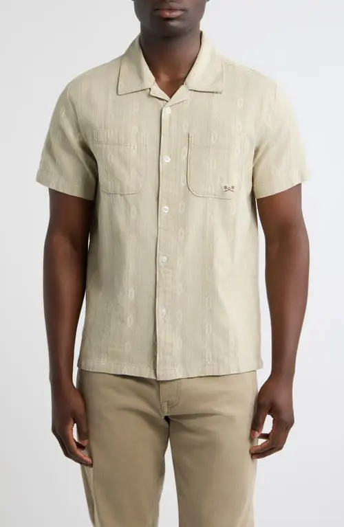 DARK SEAS Breezy Patterned Cotton Camp Shirt