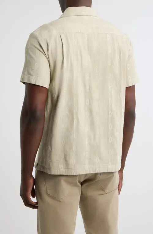 DARK SEAS Breezy Patterned Cotton Camp Shirt